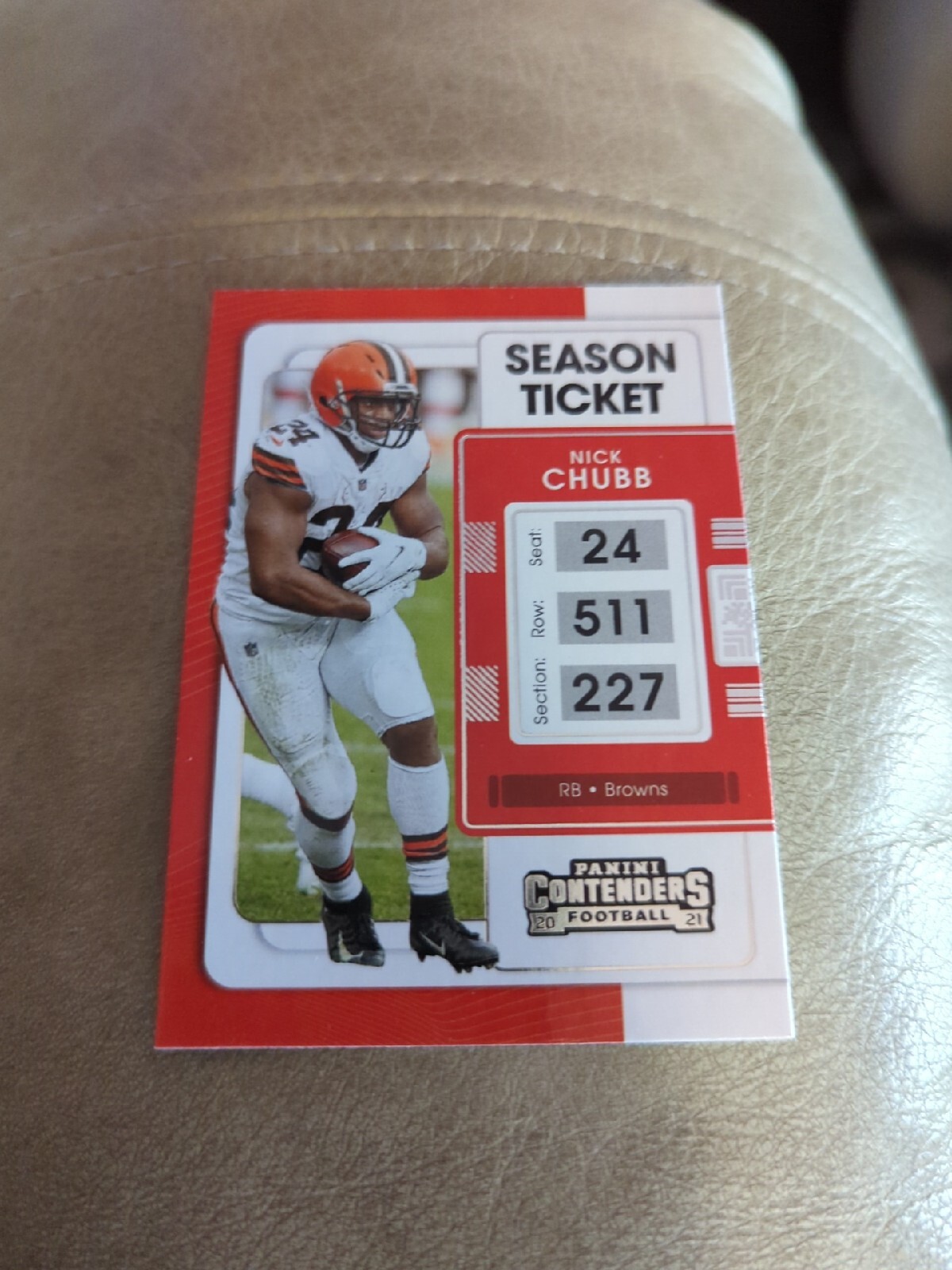 2021+Panini+Contenders+-+%2324+Nick+Chubb for sale online | eBay