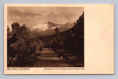 Pikes Peak Colorado ~ Antique HM Stanley Denver Camera Club Postcard ...