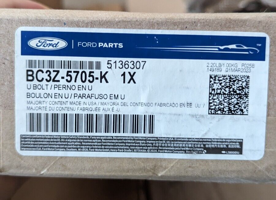Genuine Ford U-Bolt BC3Z-5705-K | eBay