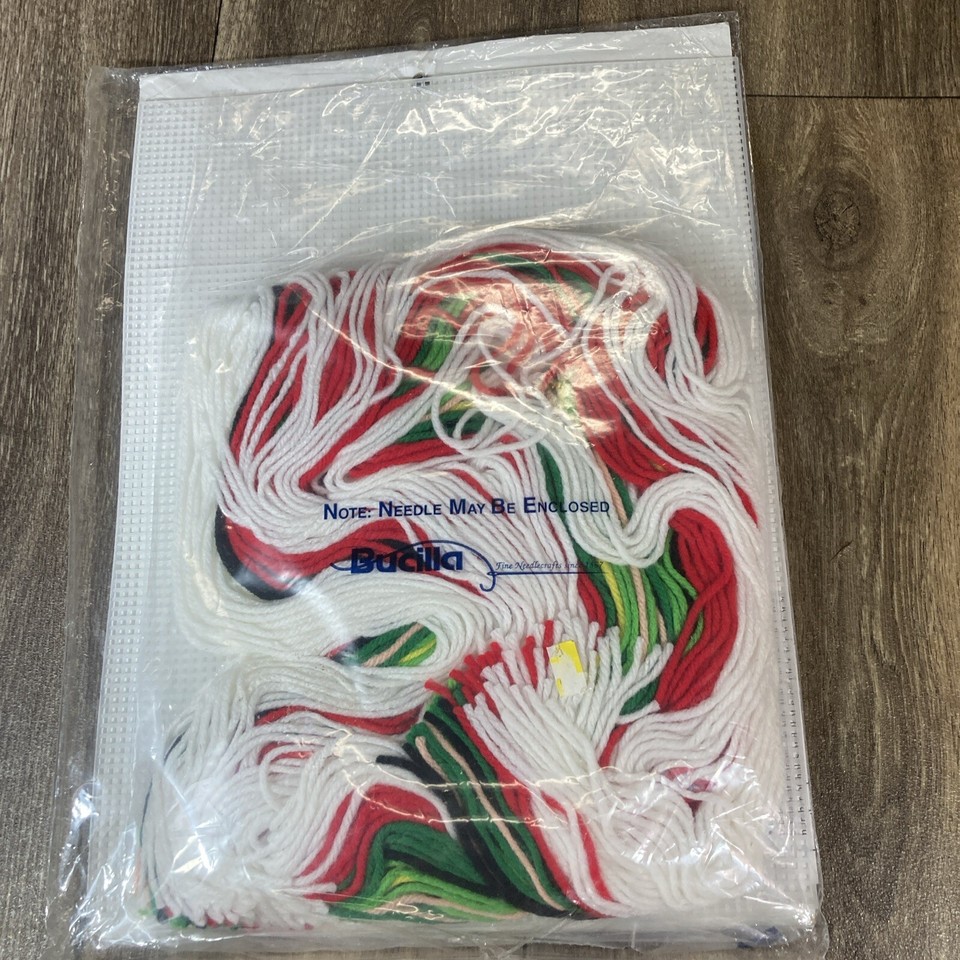Bucilla Santa Candy Dish Plastic Canvas Needlework Kit New Vintage ...