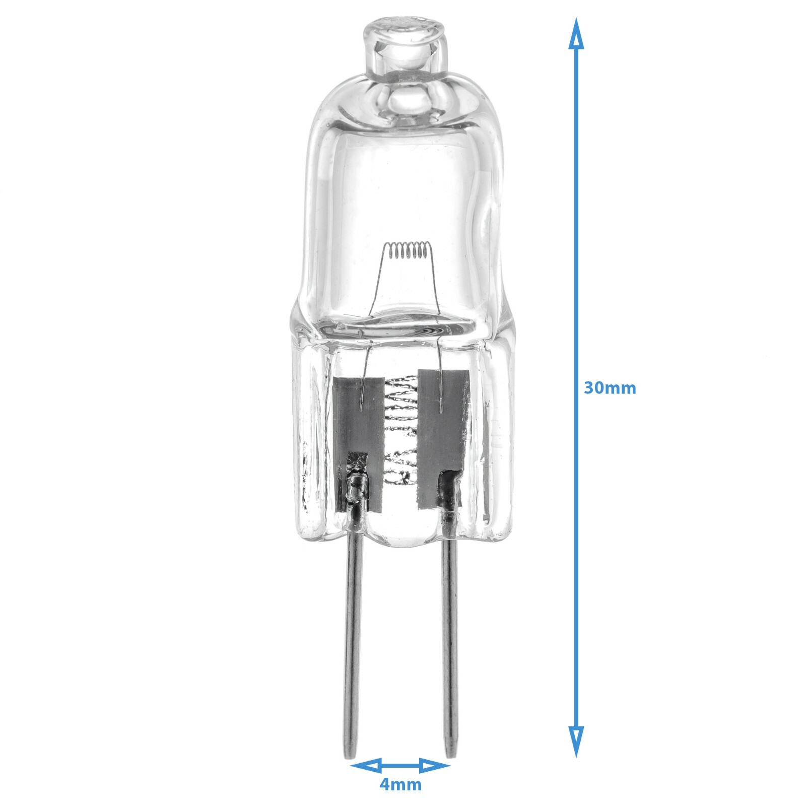 2pcs 10W G4 6V Clear Halogen Bi-Pin Downlight Dimmable Light Globe Lamp ...