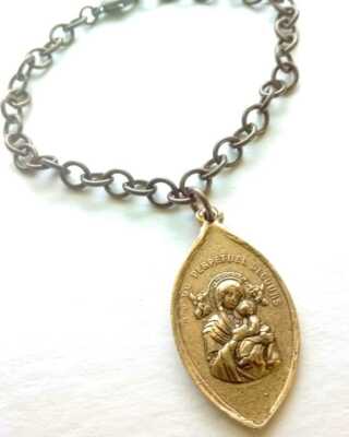 Bronze Mother of Perpetual Help Bracelet | eBay