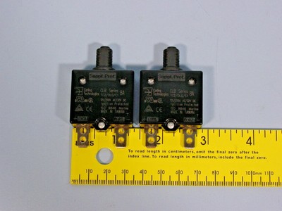 PAIR OF Carling TC2/OLO/C1 CLB Series Circuit Breaker, 8A, 125-250 VAC ...