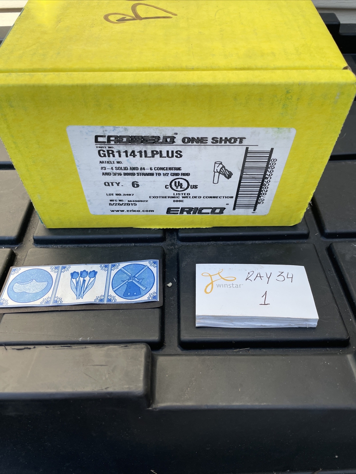 LOT OF 6 ERICO GR114LPLUS CADWELD PLUS ONE SHOT WELDING MATERIAL ...