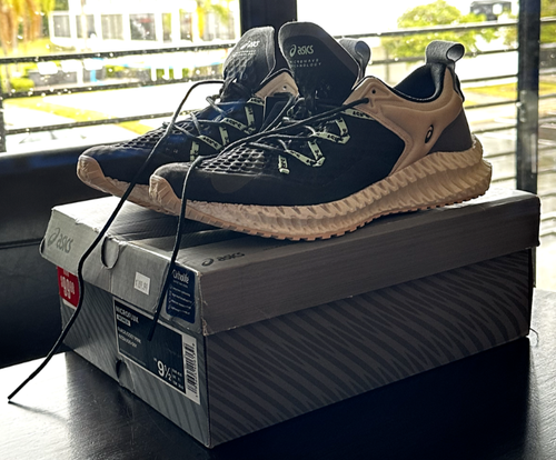 asics Women's Microflux Ortholite Running Shoe Black/Cozy Pink 9.5 New ...