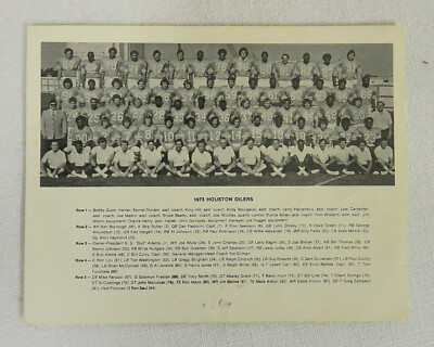 1973 HOUSTON OILERS NFL FOOTBALL TEAM PHOTO ORIGINAL | eBay