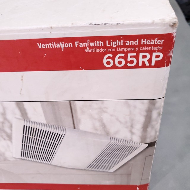 NuTone 665RP 70 CFM Ceiling Exhaust Fan with Light Heater for sale ...