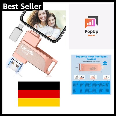 USB Stick 512 GB for Phone, Memory Stick, Photo Stick, External Memory ...