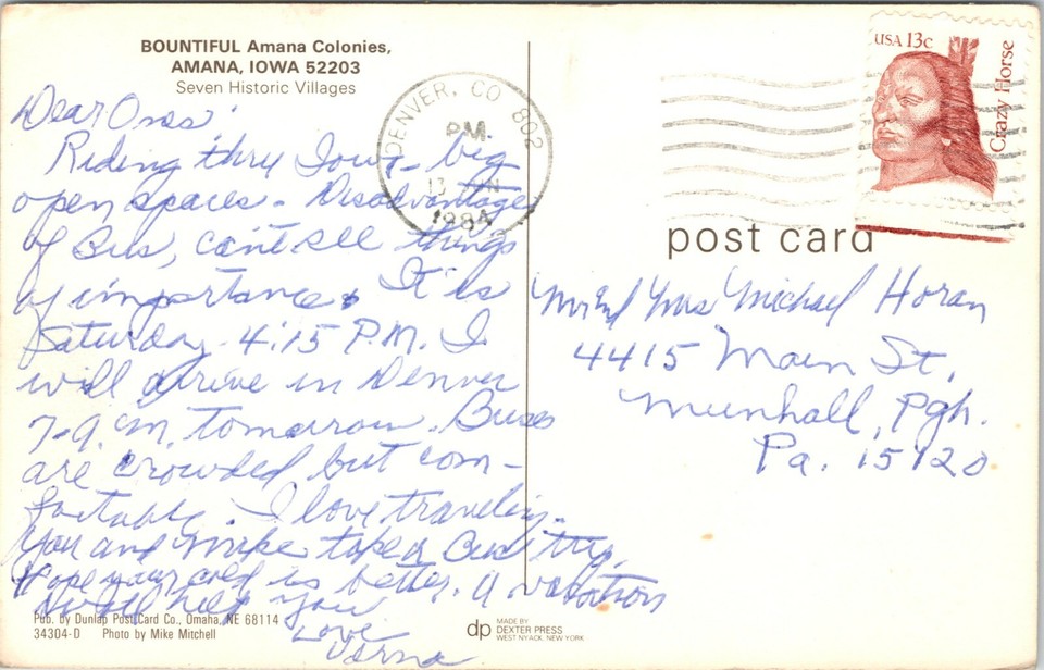 Amana IA BOUNTIFUL COLONIES Women In Costume Uniform Meat Shop Iowa ...