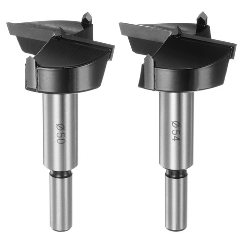 2pcs 50mm 54mm (2 2-1/8") Tungsten Carbide Wood Forstner Drill Bit Set ...