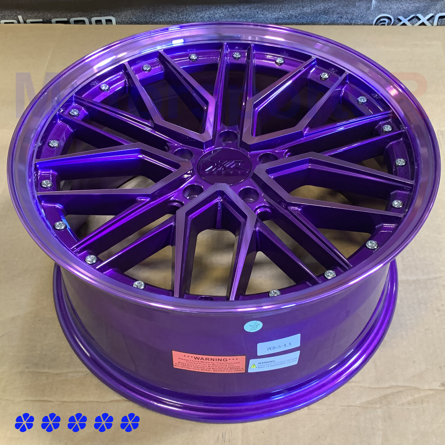 XXR 571 18 x8.5 +35 5x112 Purple wheels 5x112 Rims VW Volkswagen Passet ...