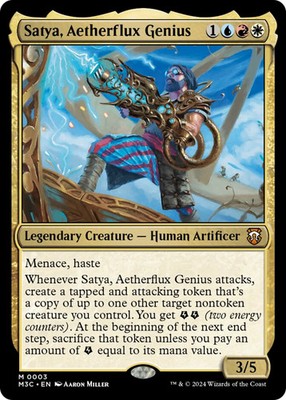 Satya, Aetherflux Genius [Modern Horizons 3 Commander] Lightly Played ...