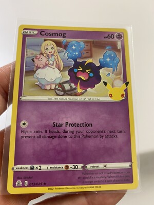 Cosmog 013/025 Holo Rare Celebrations Pokemon Card Near Mint | eBay