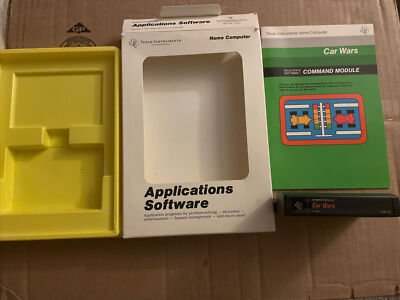 Texas Instruments TI-99/4A Car Wars Game Cartridge Complete FREE ...