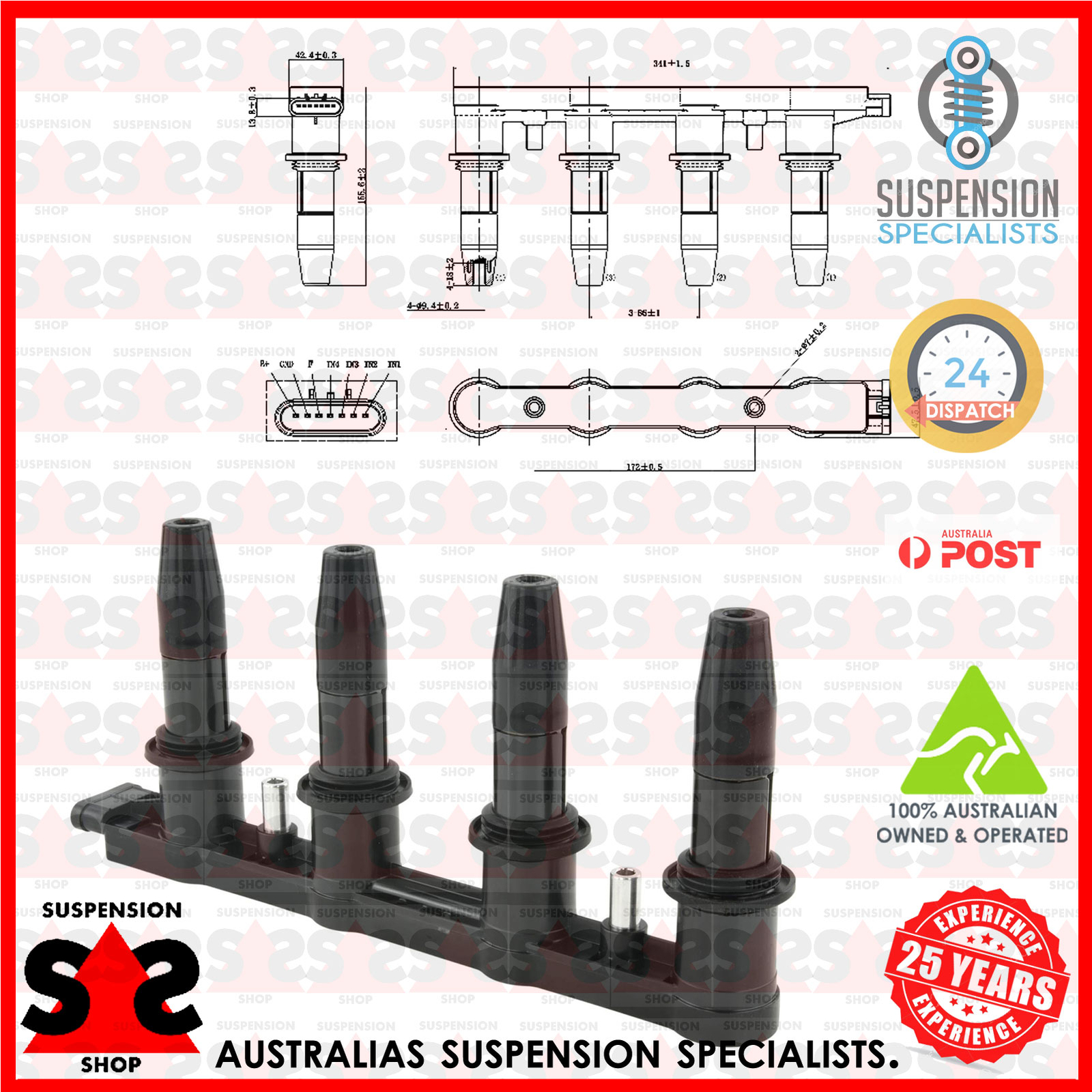 Ignition Coil Unit Suit OPEL Astra J Sports Tourer (P10) 1.6 Turbo (35 ...