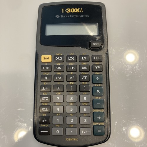 Texas Instruments TI-30Xa Scientific Calculator w/ Cover TESTED ...