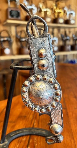 VINTAGE CALIFORNIA Unique SPADE BIT By Mayfield Vaquero Cowboy Horse | eBay