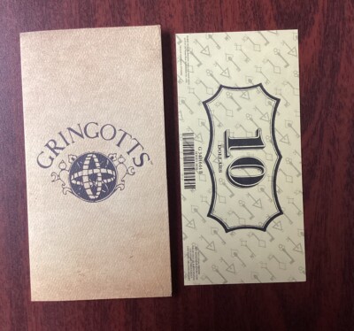 Universal Studios Wizarding World Harry Potter $10 Gringotts Money ...