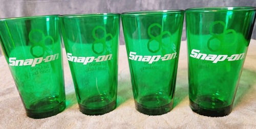 Snap-On Tools Drinking Glass Set in Green | eBay