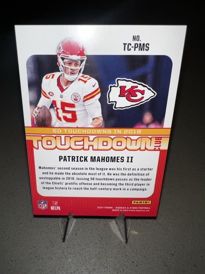 2024 Patrick Mahomes Panini Rookies & Stars Touchdown Club #TC-PMS | eBay