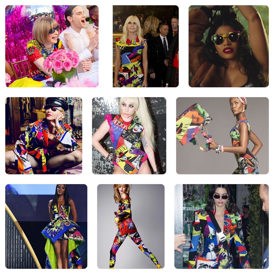 Versace Vogue Print Blazer Tribute Collection SS’18 Runway Archive SS ...