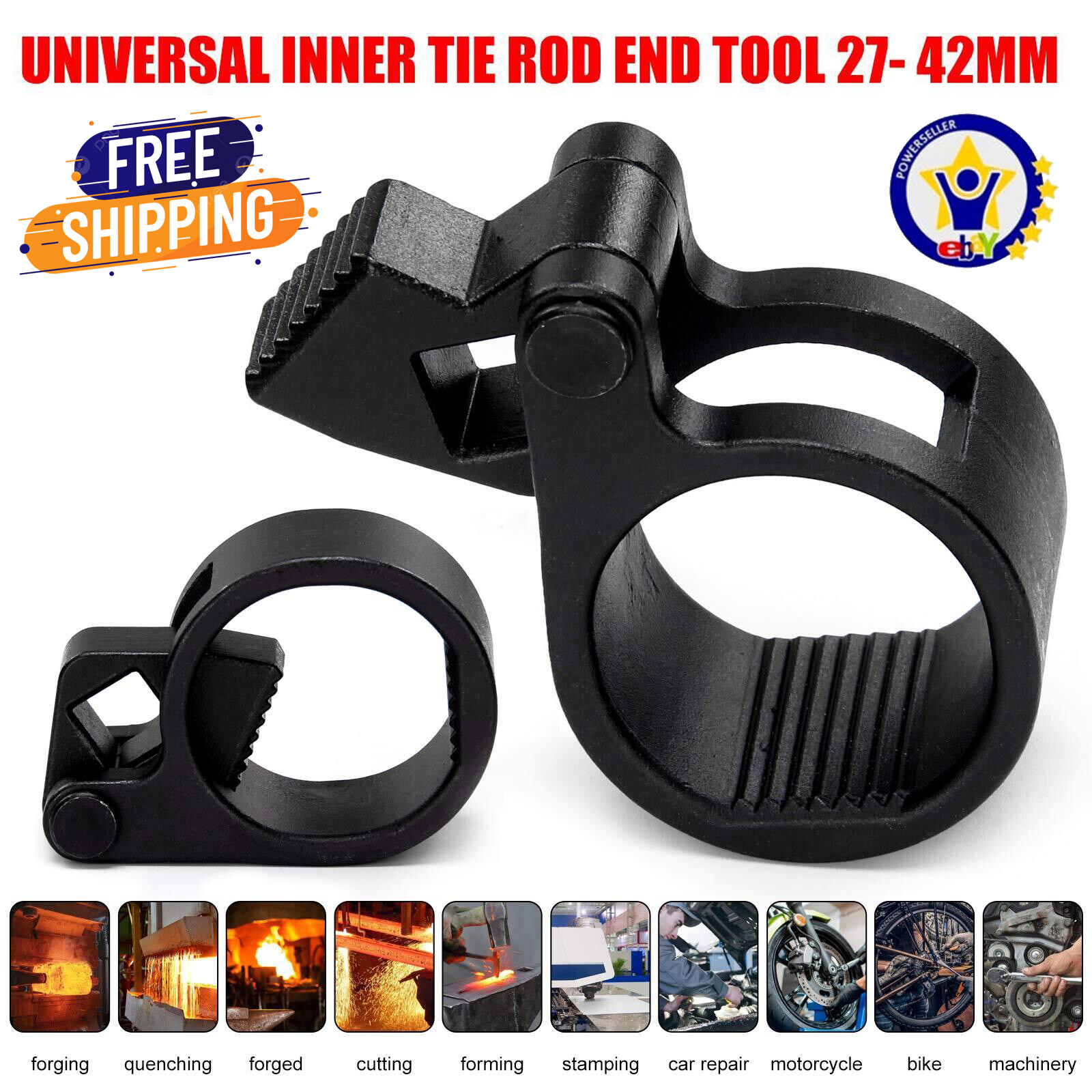Universal Inner Tie Rod Wrench 27-42mm Steering Track Rod End Removal ...