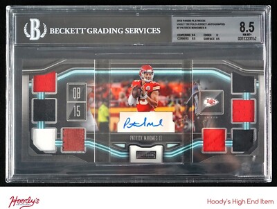 2018 Panini Playbook Vault Book Jersey Patrick Mahomes II PATCH AUTO /25 BGS 8.5 | eBay