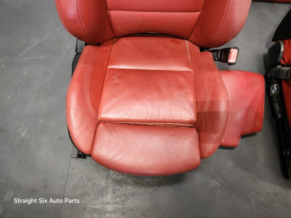 07-13 OEM BMW E93 Convertible Door Panels Sport Seats RED Interior ...