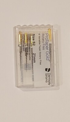 Protaper Gold Rotary Files S2, 21mm length. Dentsply Sirona | eBay