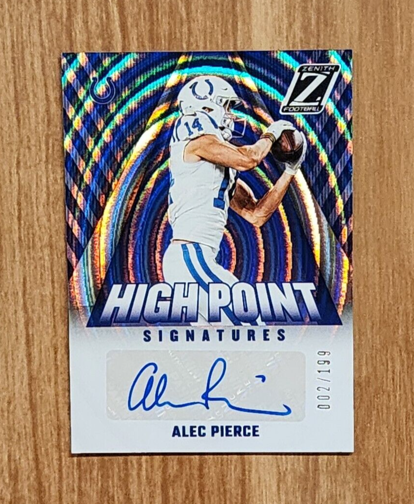 2023 Zenith Alec Pierce High Point Signature Autograph # /199 ...