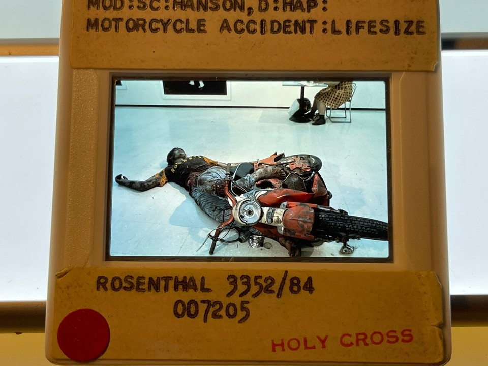 Duane Hanson “Motorcycle Accident ” 35mm Photorealism Art Slide | eBay
