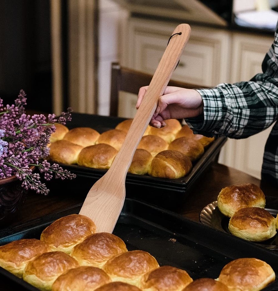 Large Wooden Spoon 18inch Heavy Duty Cajun Stir Paddle For Cooking In ...