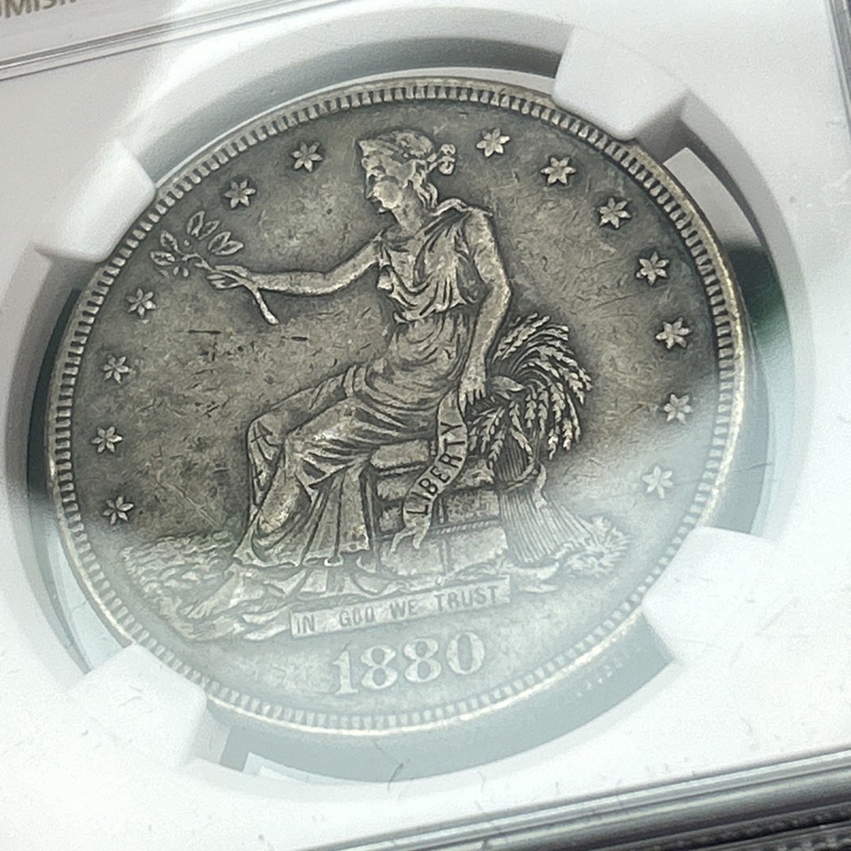 SASA 1880 Proof Trade Dollar Ngc Pf45 Nice Coin | eBay