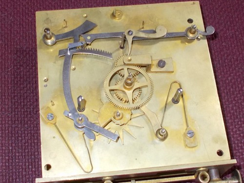 ANTIQUE LENZKIRCH VIENNA WEIGHT DRIVEN SECOND BIT WALL CLOCK MOVEMENT ...