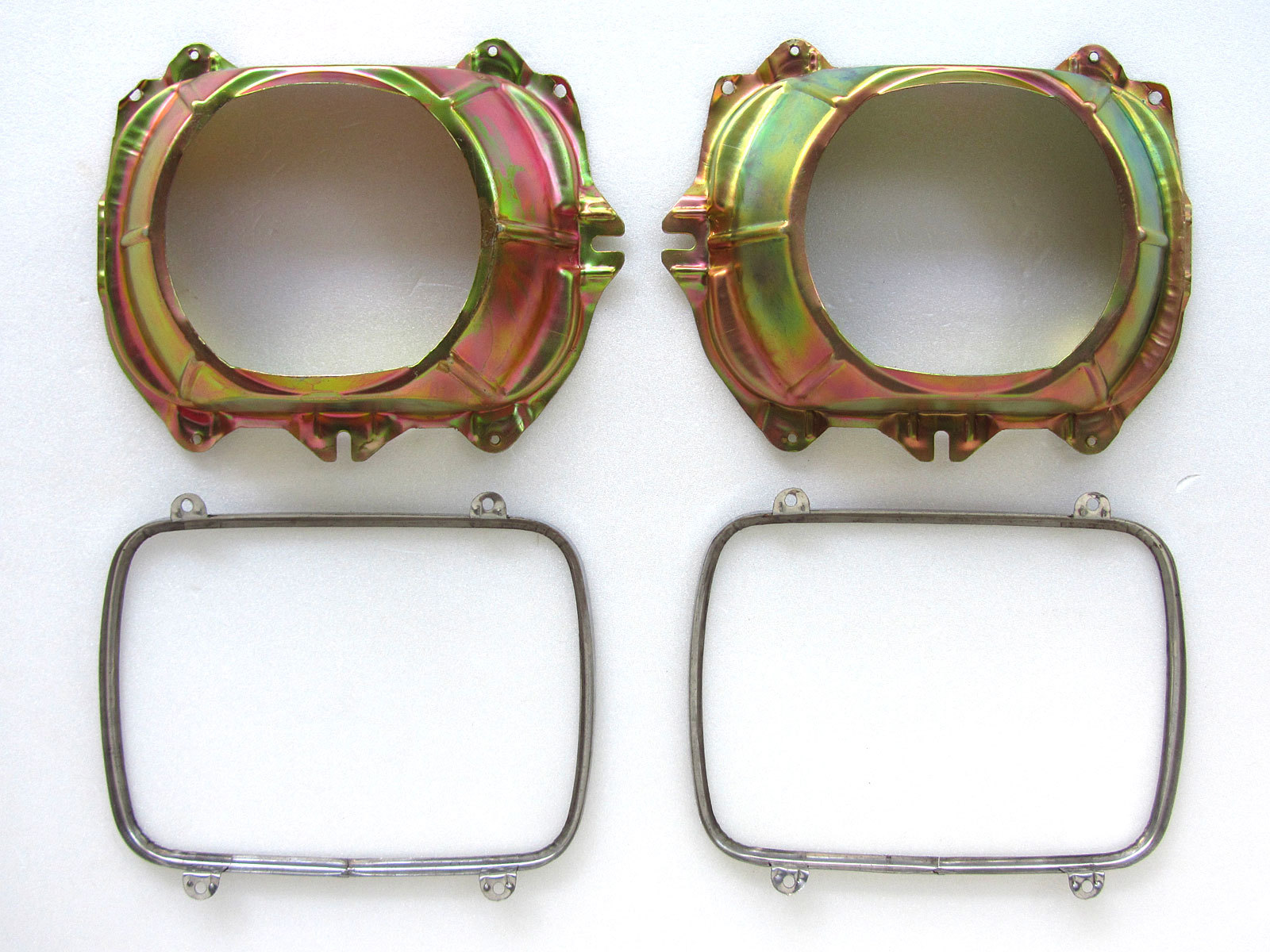 PAIR 6x8in RECTANGLE RECTANGULAR HEADLIGHT BUCKET BRACKET TOYOTA | eBay ...