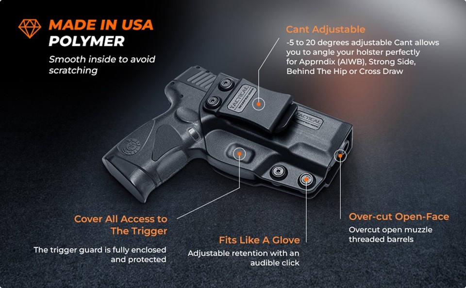 Tactical Scorpion IWB Concealed Inside Pants Holster: Fits Ruger LC9 ...