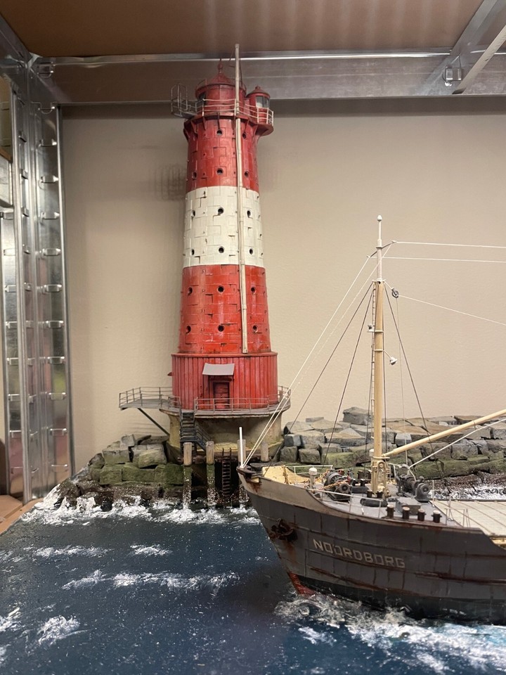 1/87 HO Scale Nautical Lighthouse Diorama | eBay