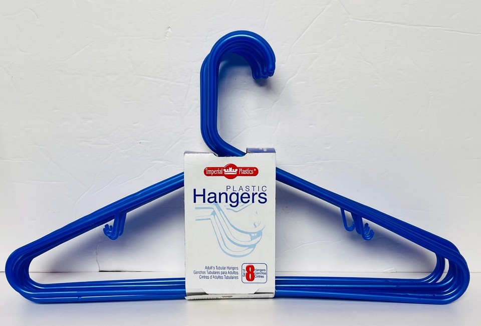 Blue Plastic Hangers Premium Quality! 8-48 Pack | eBay