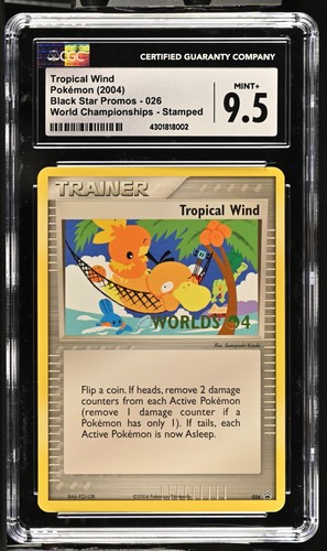 2004 Pokemon English Tropical Wind #26 World Championships CGC 9.5 ...
