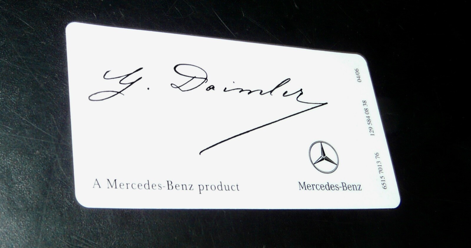 Daimler Signed Mercedes-Benz Windshield Decal Sticker 1295840838 for ...