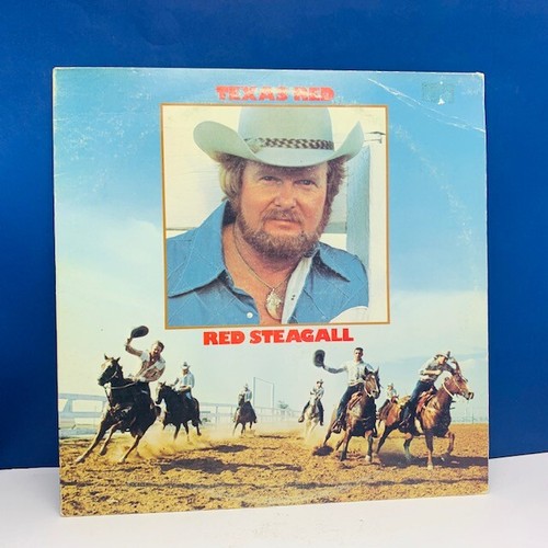 Record vinyl 33 RPM album cover sleeve vtg Lp Red Steagall Texas Red ...