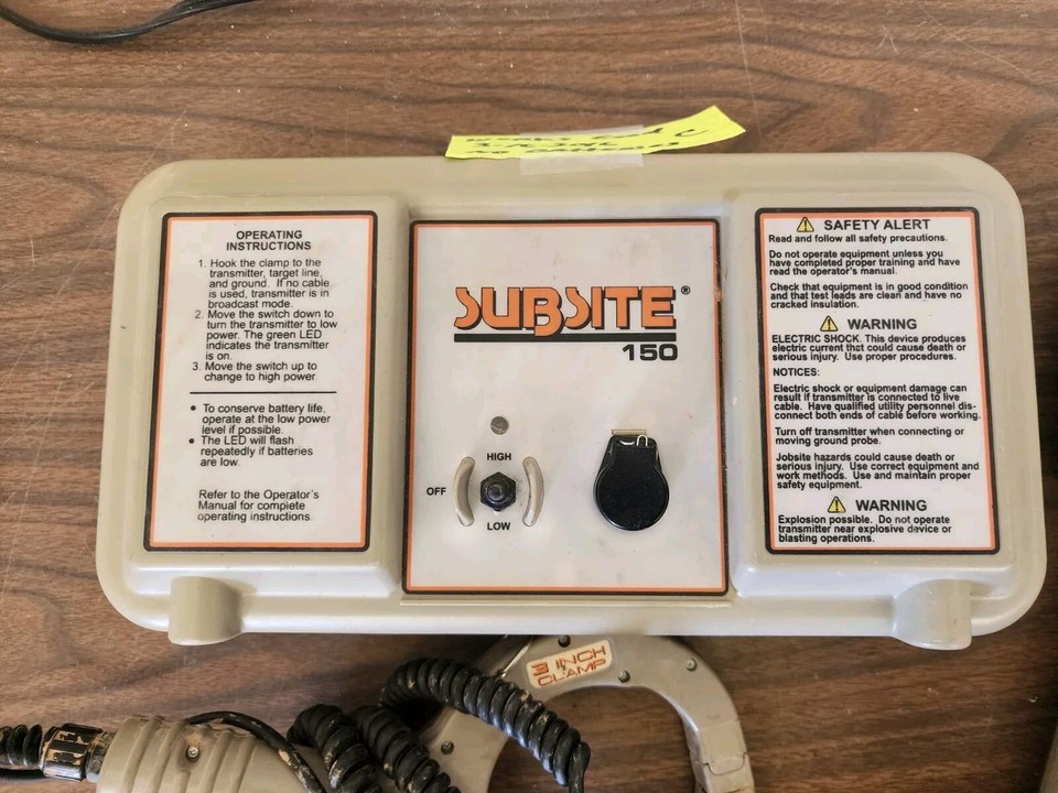 Subsite Ditch Witch 150RP Receiver Locating System Utility Line Locator ...