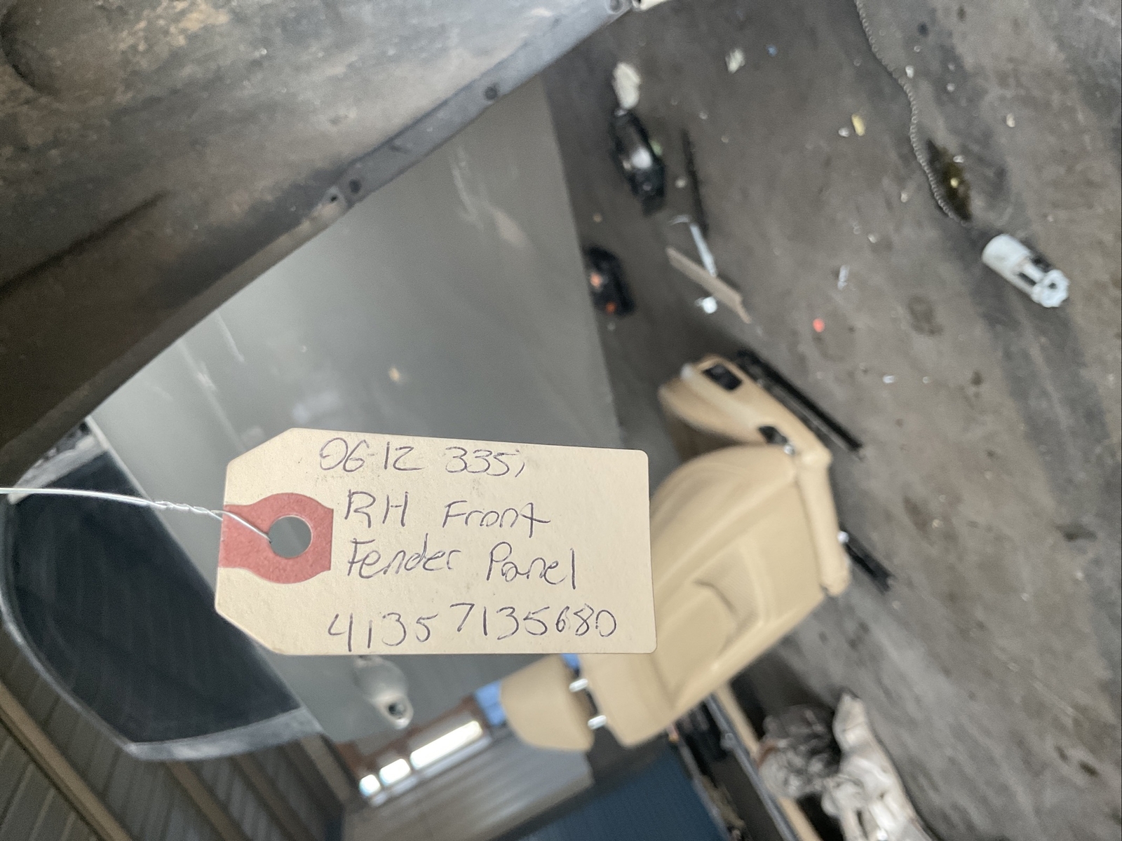 2006-2012 BMW 335i E90 N54 Right Front Fender Panel 41357135680 ...
