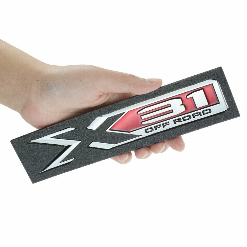 2x 1919-2022 X31 Off Road Badge ABS Emblems 3D Fit for Sierra (Chrome ...