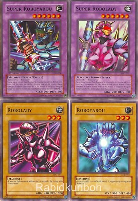 Yugioh Super Roboyarou Robolady 4 Card Fusion Set Tristan Taylor | eBay