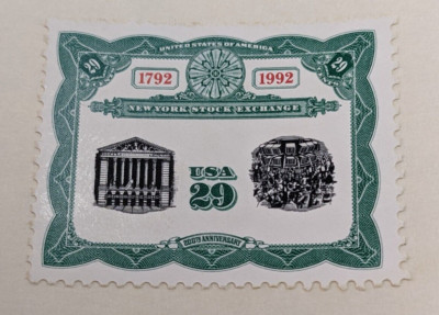 USA Postal Stamp - New York Stock Exchange 200th Anniversary 1792-1992 ...