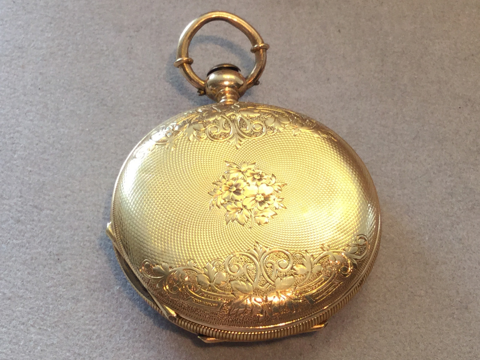 Antique 1800s Louis Reymond Locle 18k Yellow Gold Swiss Pocket Watch ...