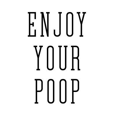 Enjoy Your Poop Funny Toilet Bathroom Sign Decor Art Wall Art Canvas ...