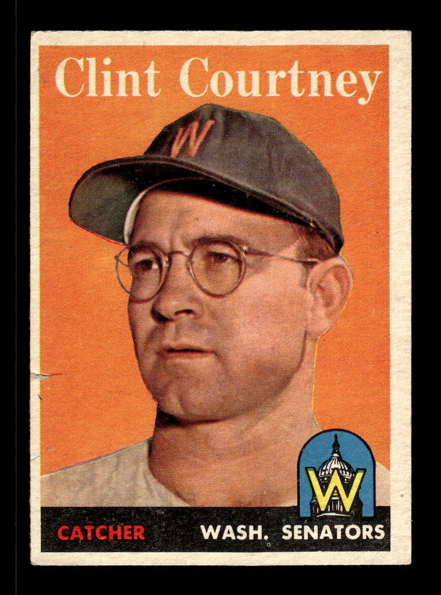 1958 Topps Baseball #92 Clint Courtney Washington Senators | eBay
