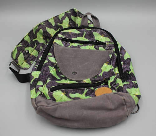 Sipsey Wilder Luna Moths Green Rising 10x15" Moon Moth Sling Backpack ...